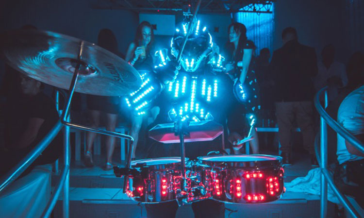 Book LED Drummer Miami – LED Drums | Scarlett Entertainment USA