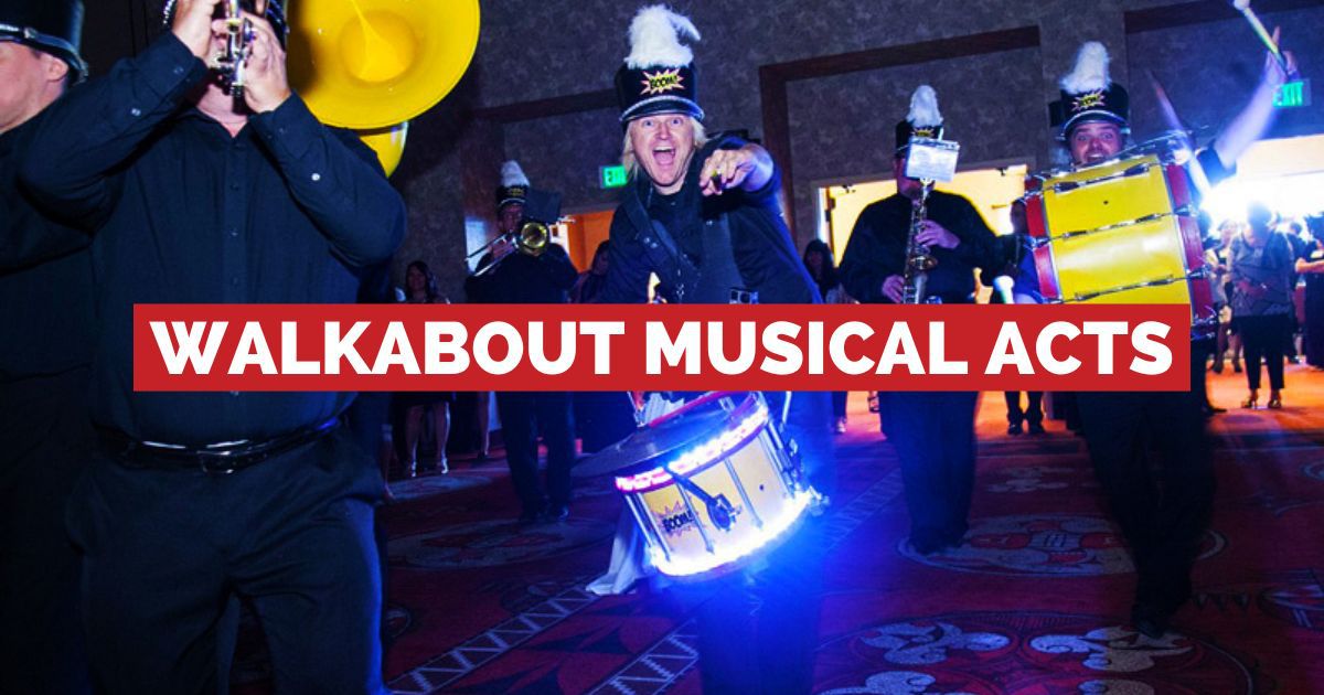 Hire Roaming Band | Book Roving Musicians | Walkabout Musical Acts To Hire
