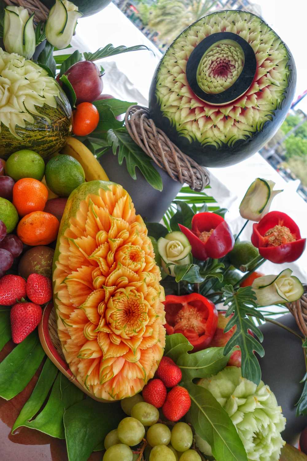 Fruit Sculpture Act Fruit And Vegetable Art Book Fruit Sculptor