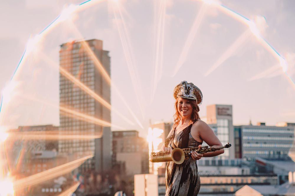 Book Now Female Party Sax Player | Scarlett Entertainment