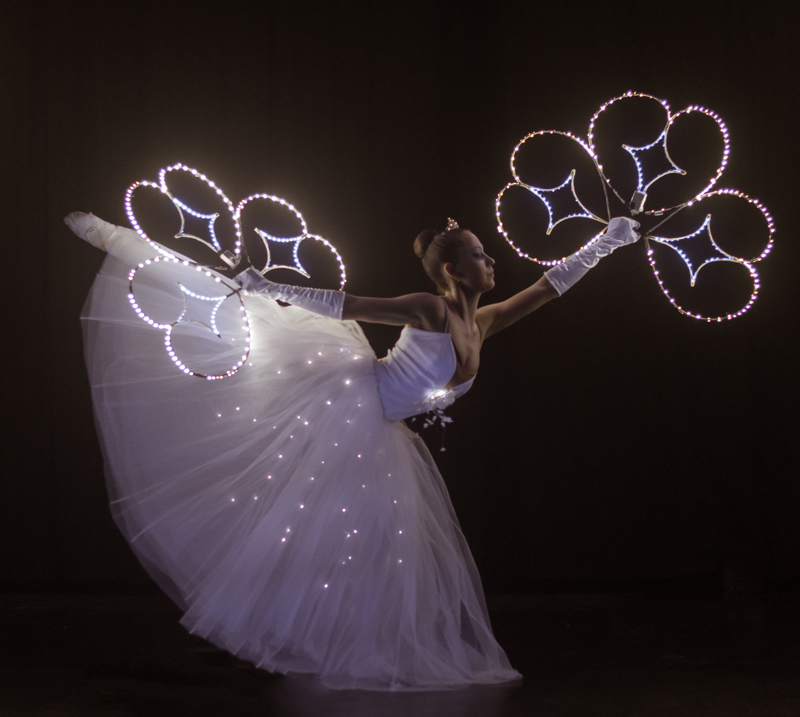 Luminous White Show - Hire Talented Dance Trio | Scarlett Entertainment ...