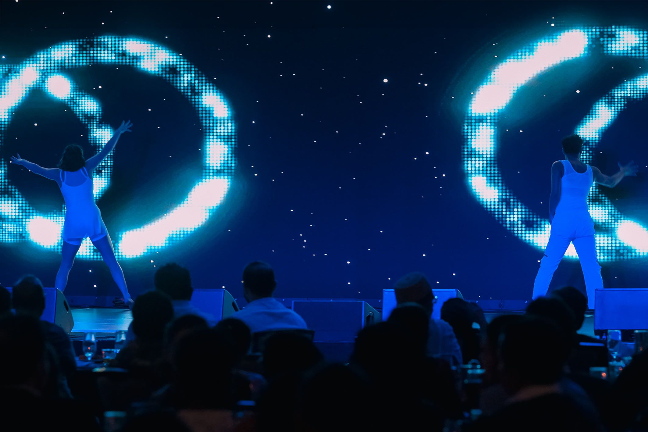 Custom Video Mapping Dance Show - Hire dancers with LED screen show | UK